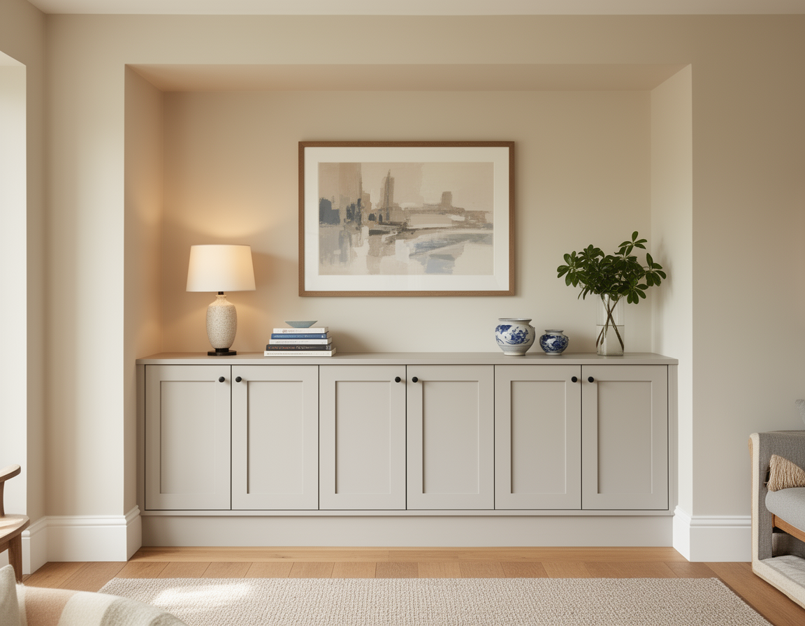 Custom Cupboards & Storage | Living Room & Hallway
